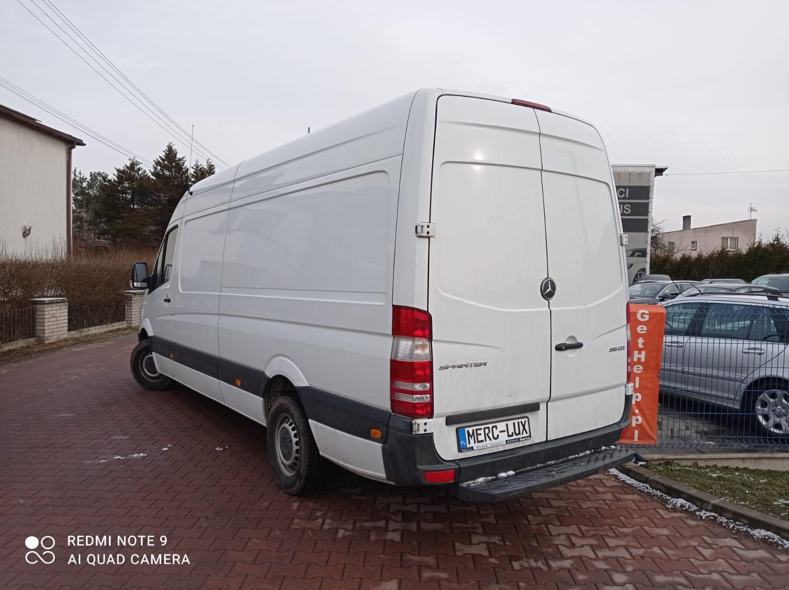 Wynajem Mercedes Sprinter 316 2015 rok - Merc-Lux Rzymski